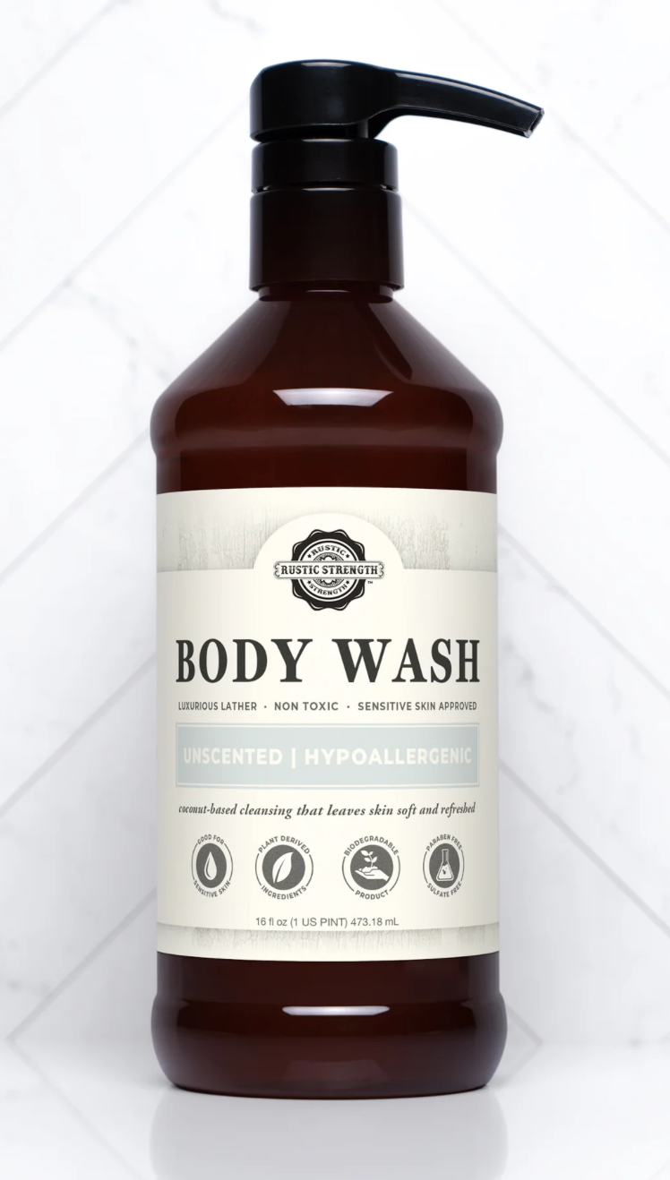 Rustic Strength Moisturizing Body Wash | Unscented | Home Grown