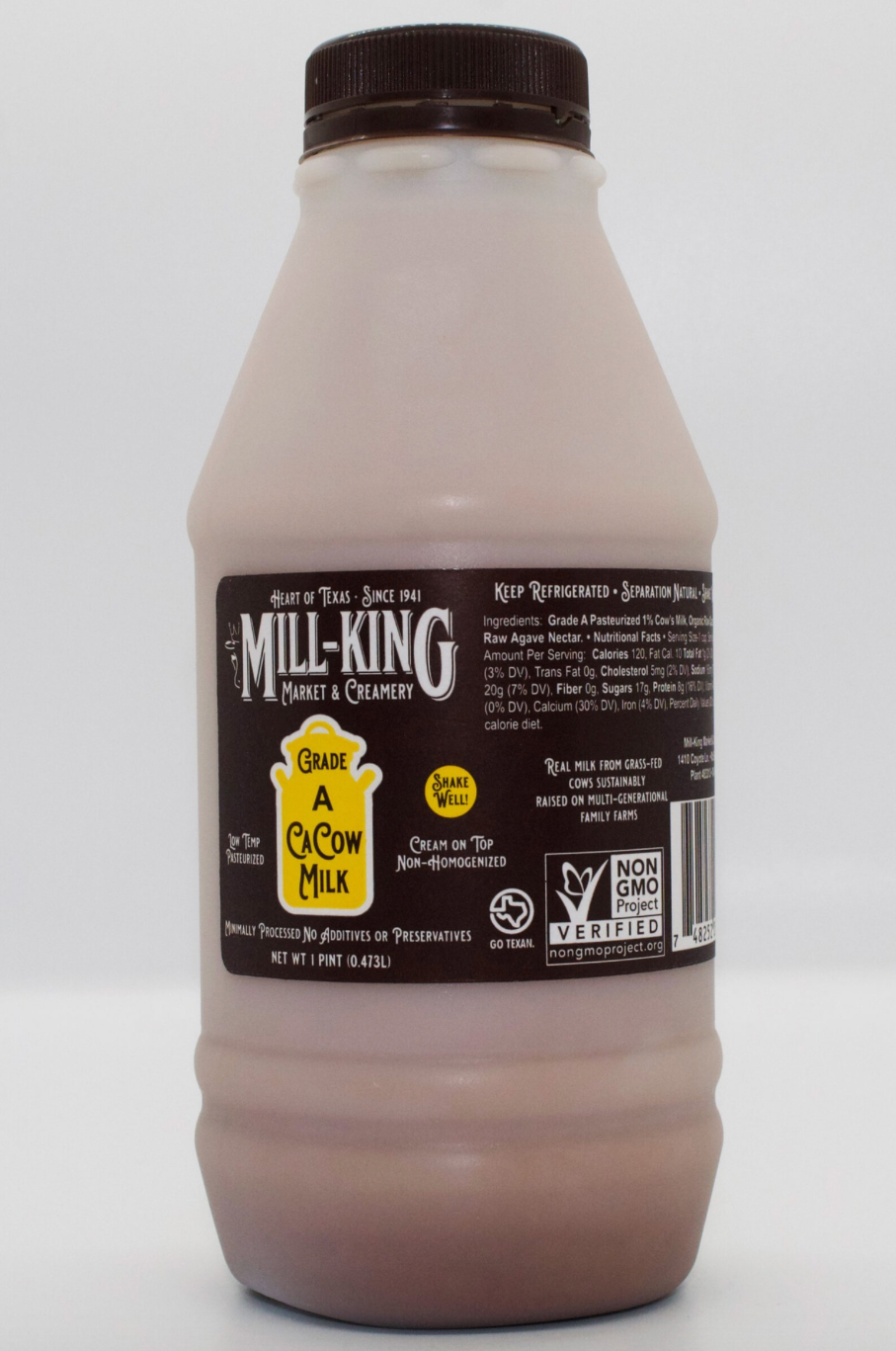 Mill-King CaCow Milk | Low Temp Pasteurized Non Homogenized | Home Grown